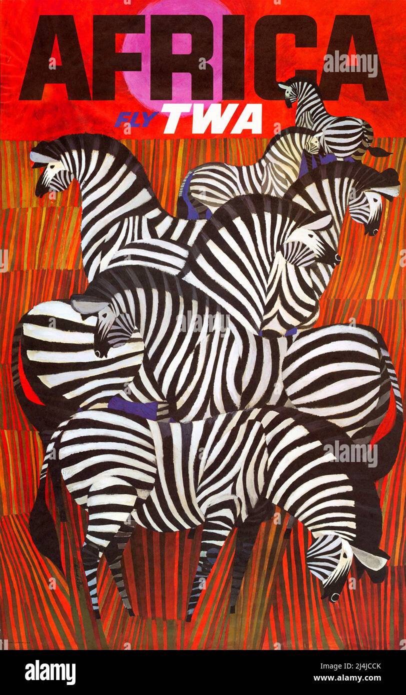 Vintage africa safari posters hi-res stock photography and images - Alamy