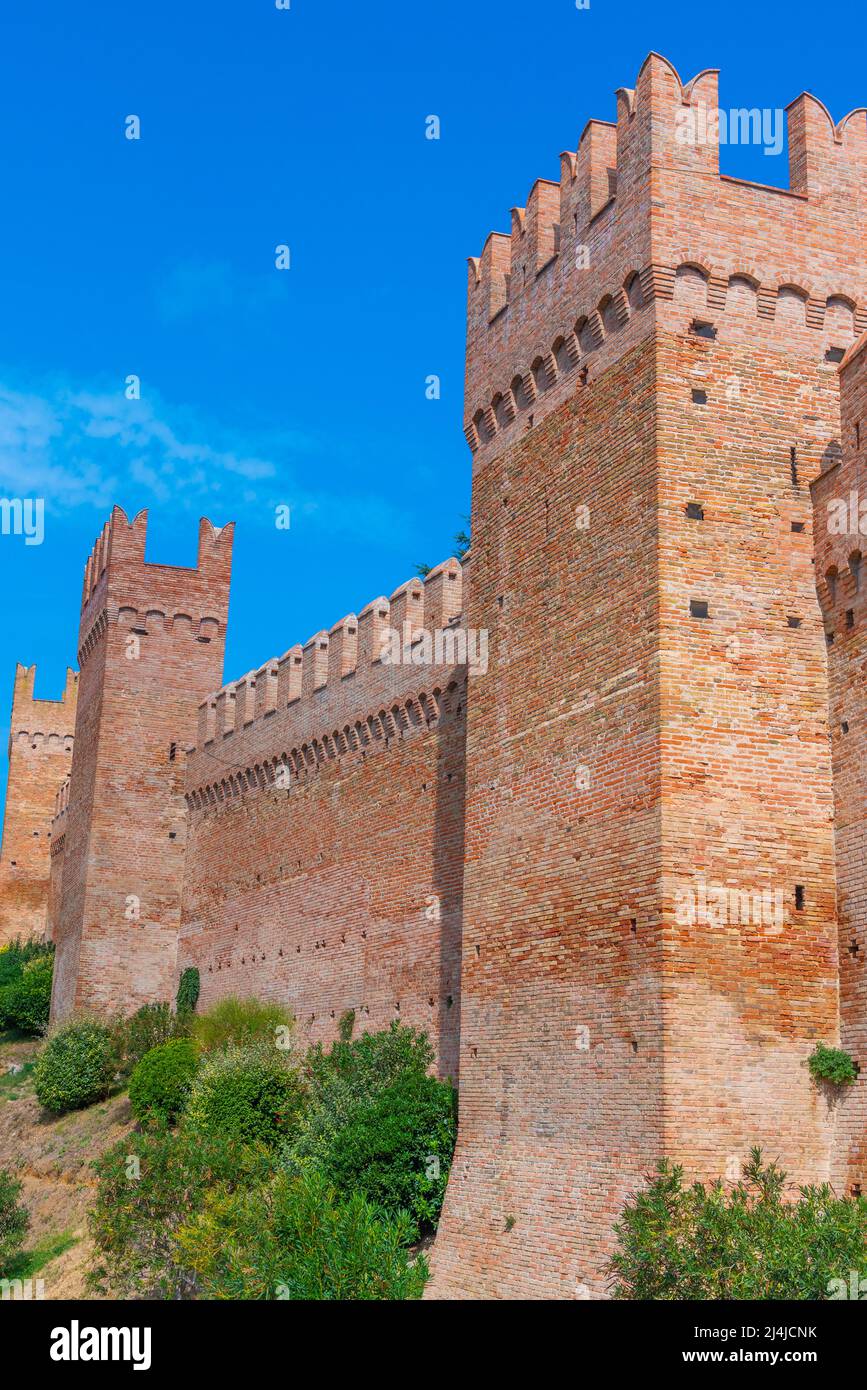 Fortification of the Gradara castle in Italy Stock Photo - Alamy