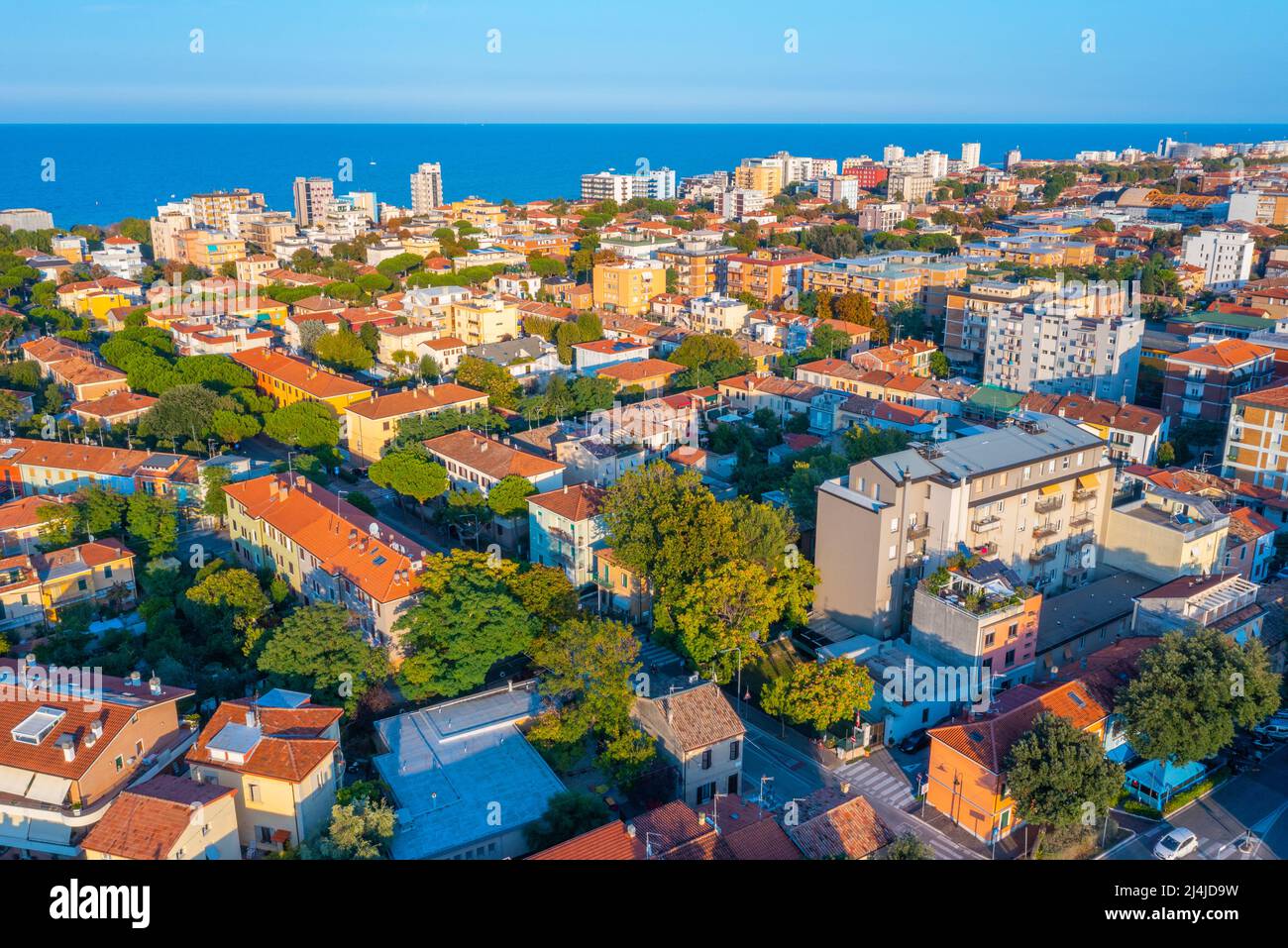 Aerial view of the Italian town Pesaro Stock Photo - Alamy