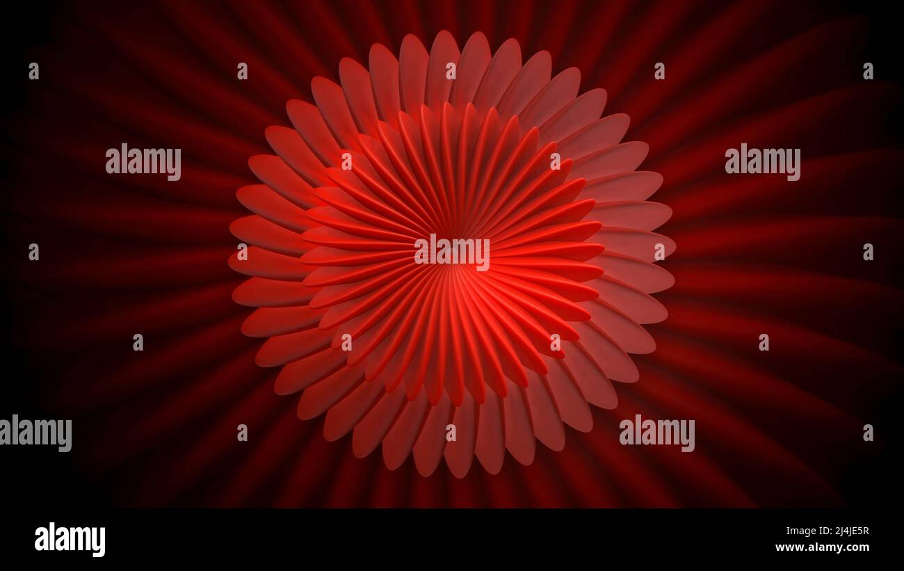 Seamless loop pattern with the circular shape resembling an opened ...