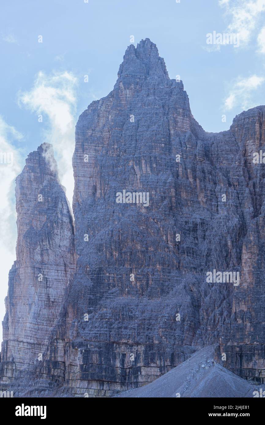 The breathtaking landscapes of the Dolomites during a beautiful early ...