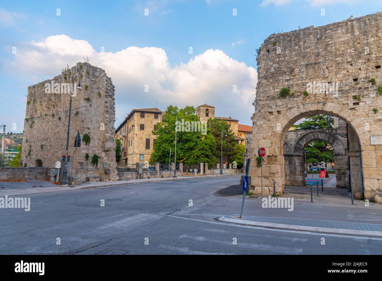 Old fortification at Ascoli Piceno in Italy Stock Photo - Alamy