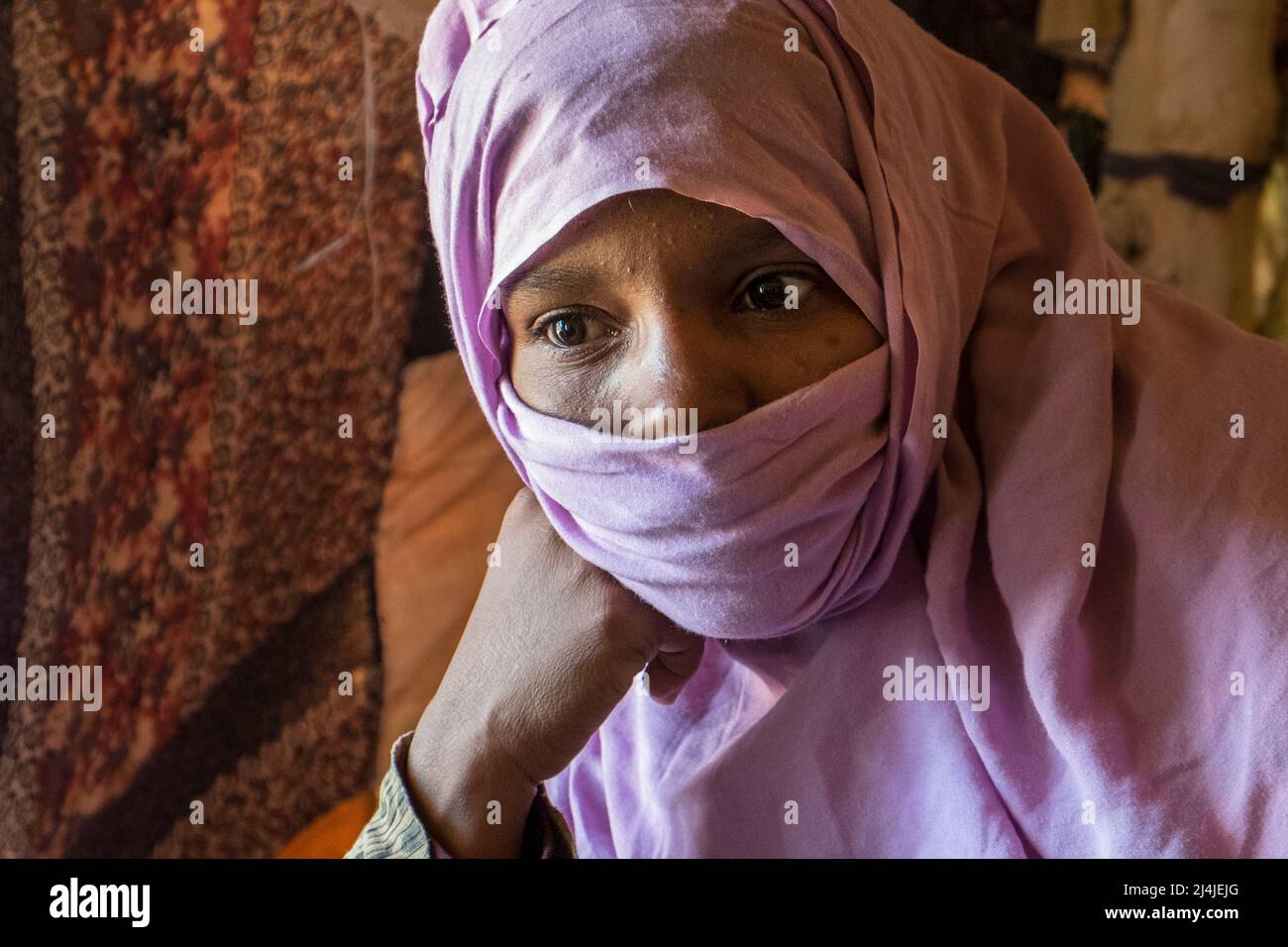 Mauritania, surroundings of Chinguetti, desert nomads Stock Photo - Alamy