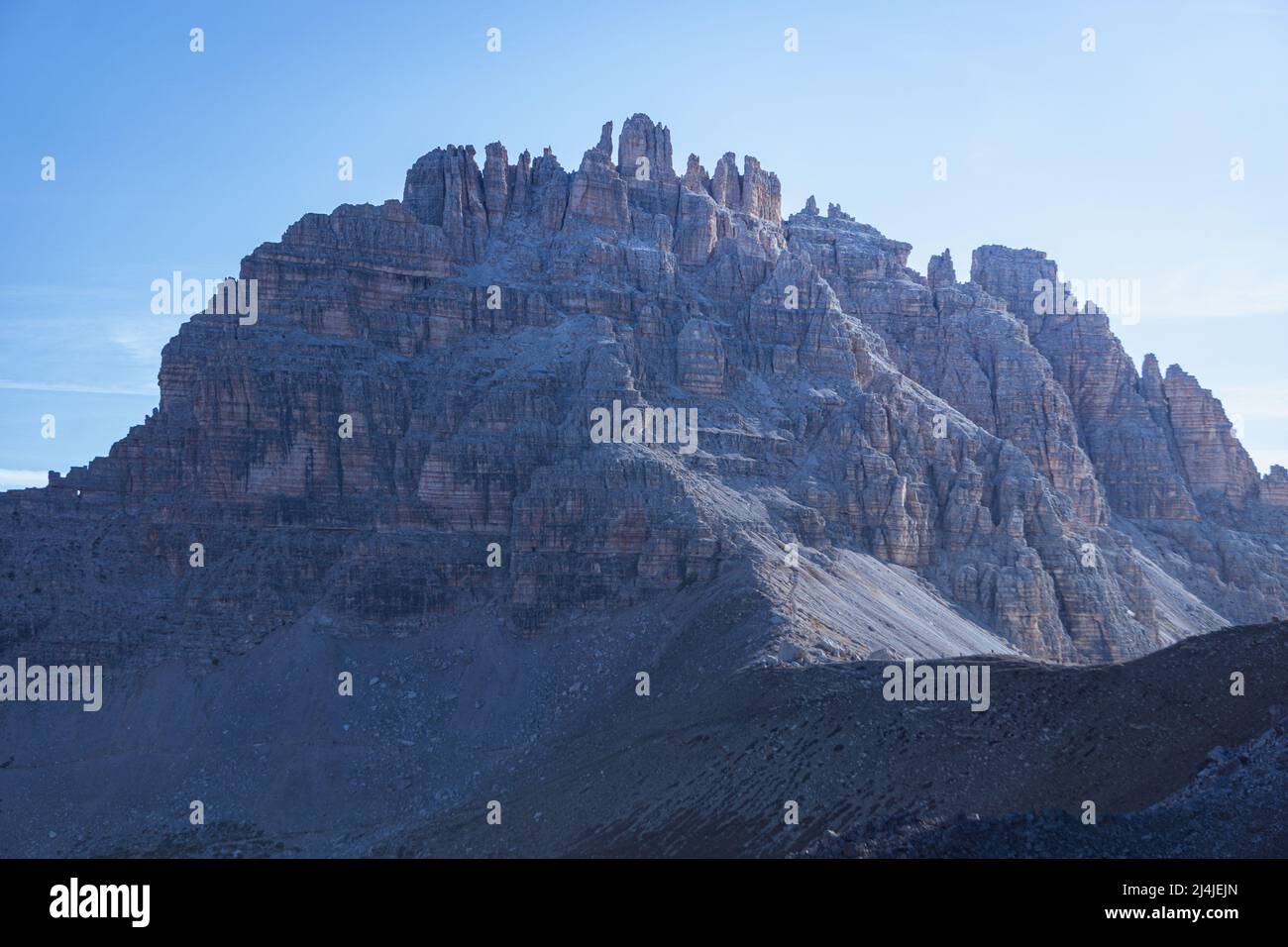 The breathtaking landscapes of the Dolomites during a beautiful early ...