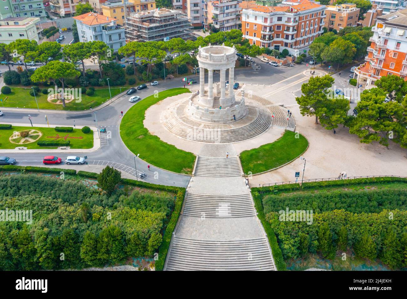 Aerial view of war memorial in the Italian town Ancona Stock Photo - Alamy