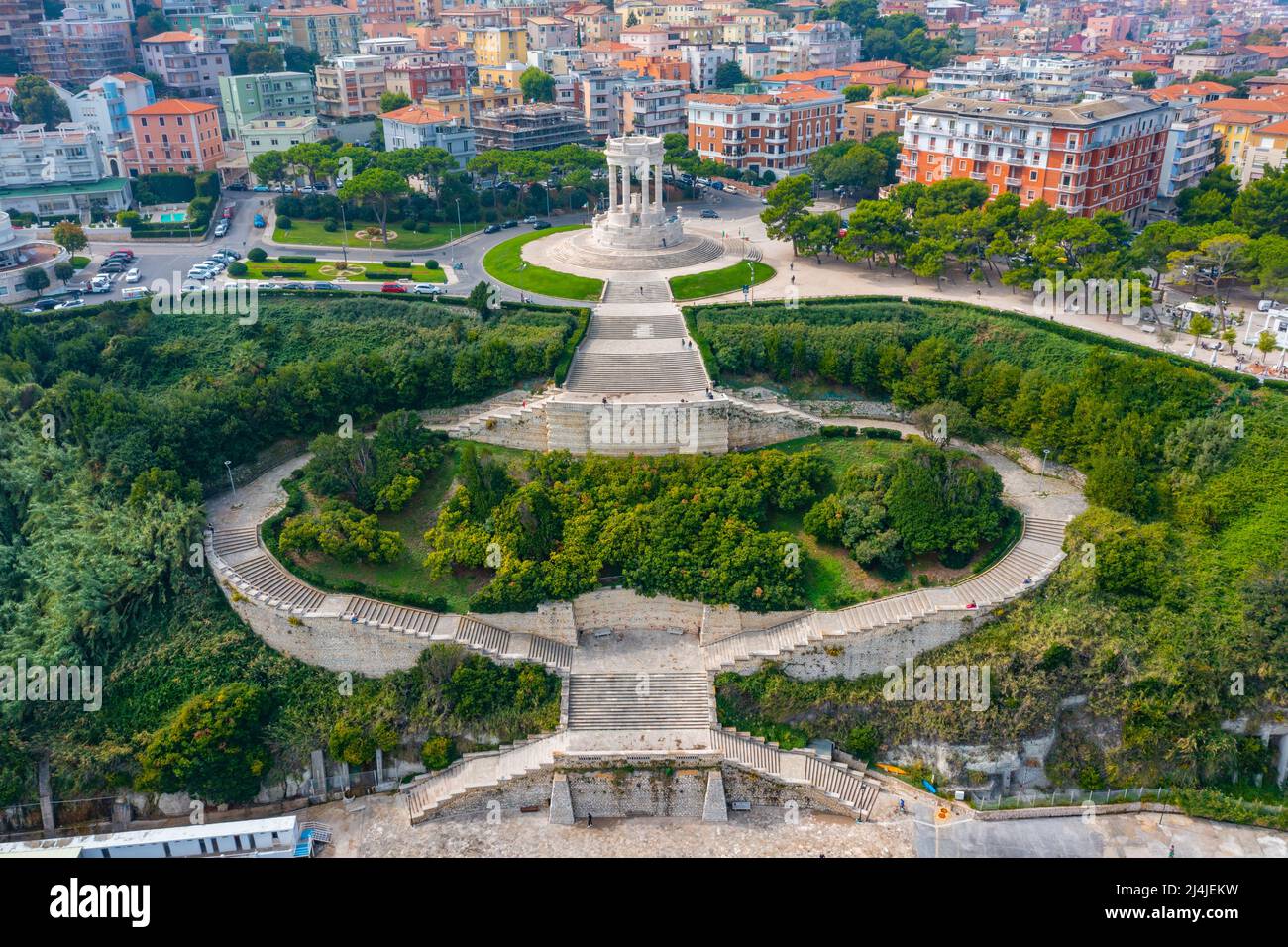 Aerial view of war memorial in the Italian town Ancona Stock Photo - Alamy