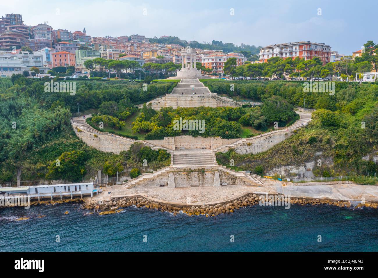 Aerial view of war memorial in the Italian town Ancona Stock Photo - Alamy