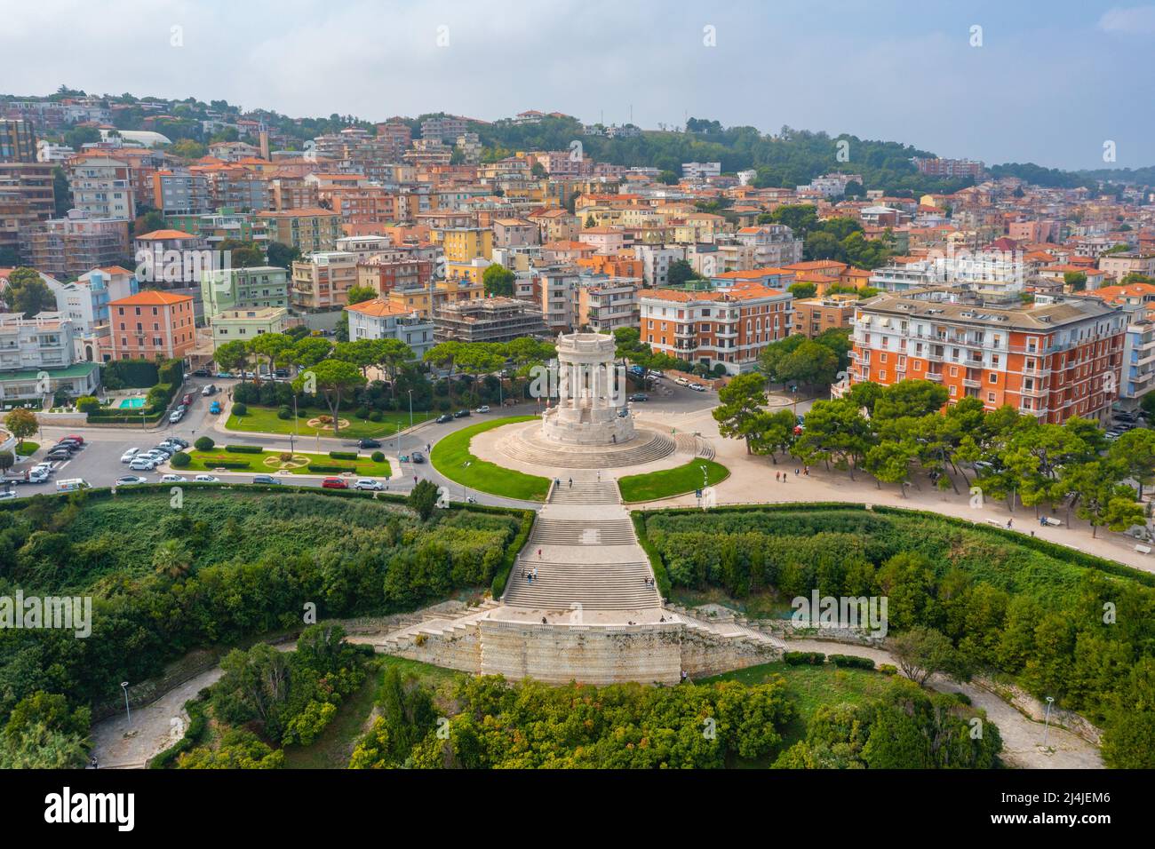 Aerial view of war memorial in the Italian town Ancona Stock Photo - Alamy