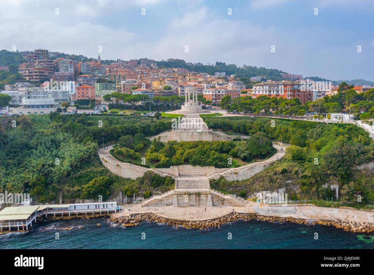 Aerial view of war memorial in the Italian town Ancona Stock Photo - Alamy