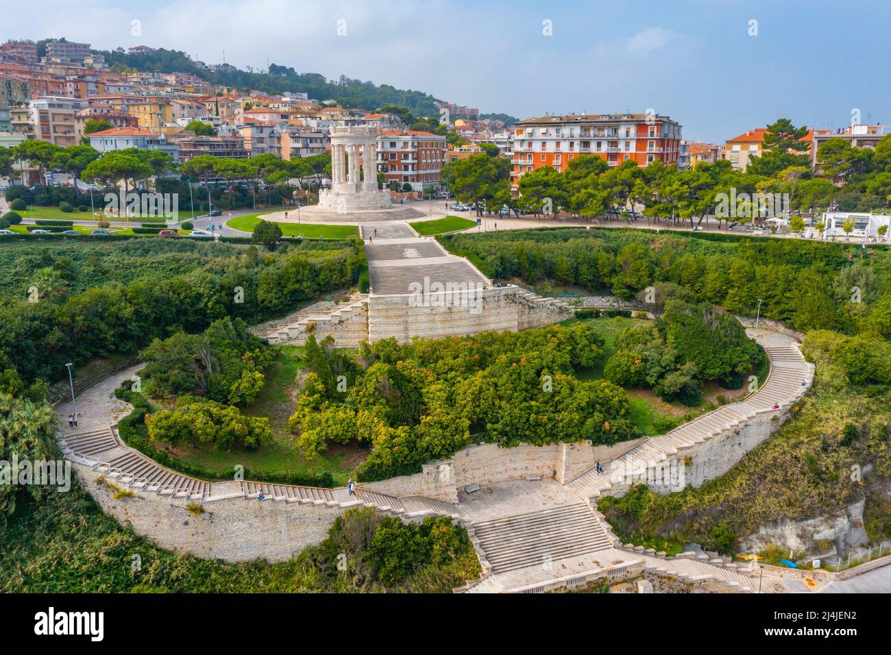 Aerial view of war memorial in the Italian town Ancona Stock Photo - Alamy