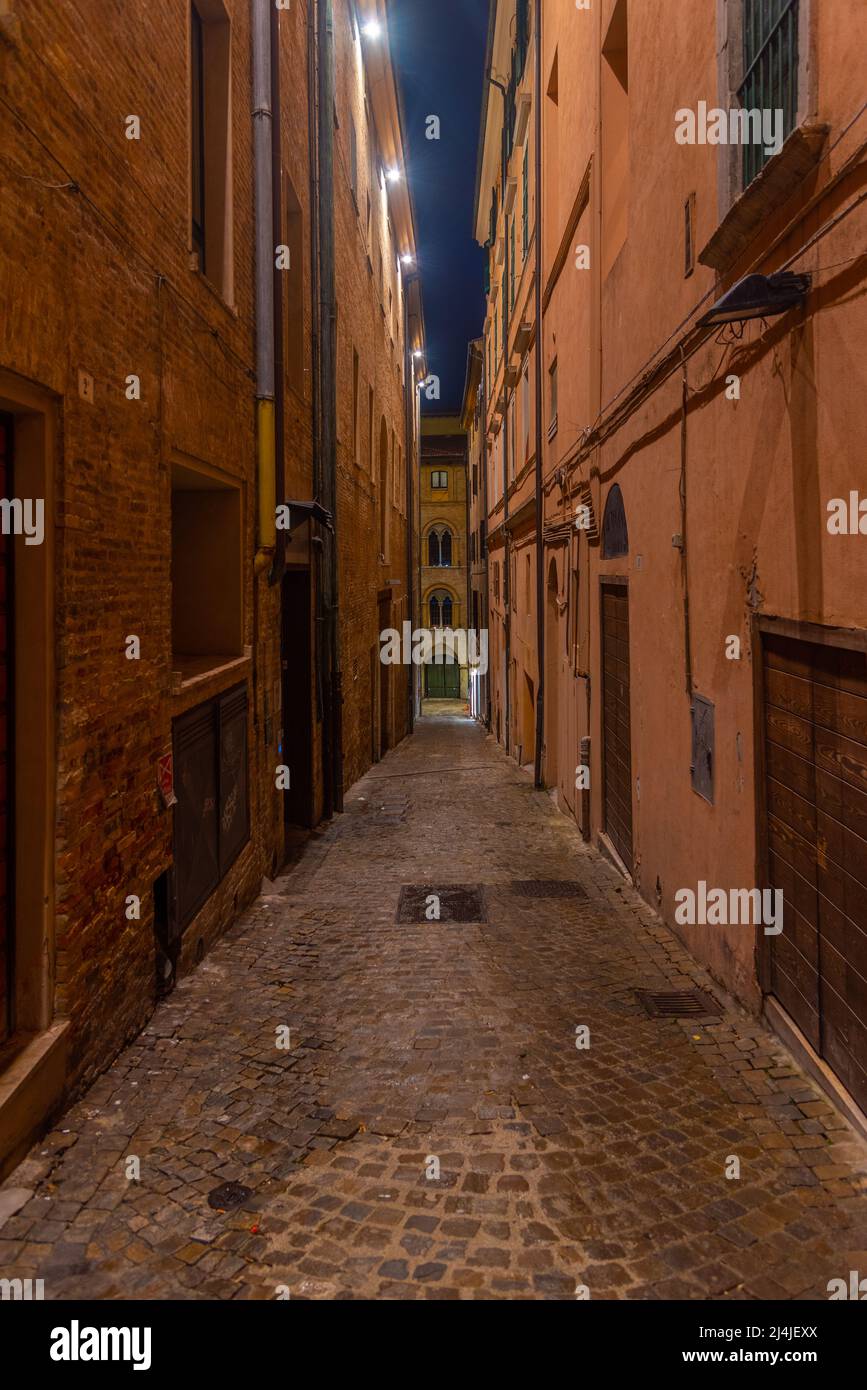 Narrow street in the old town of Ancona in Italy Stock Photo - Alamy