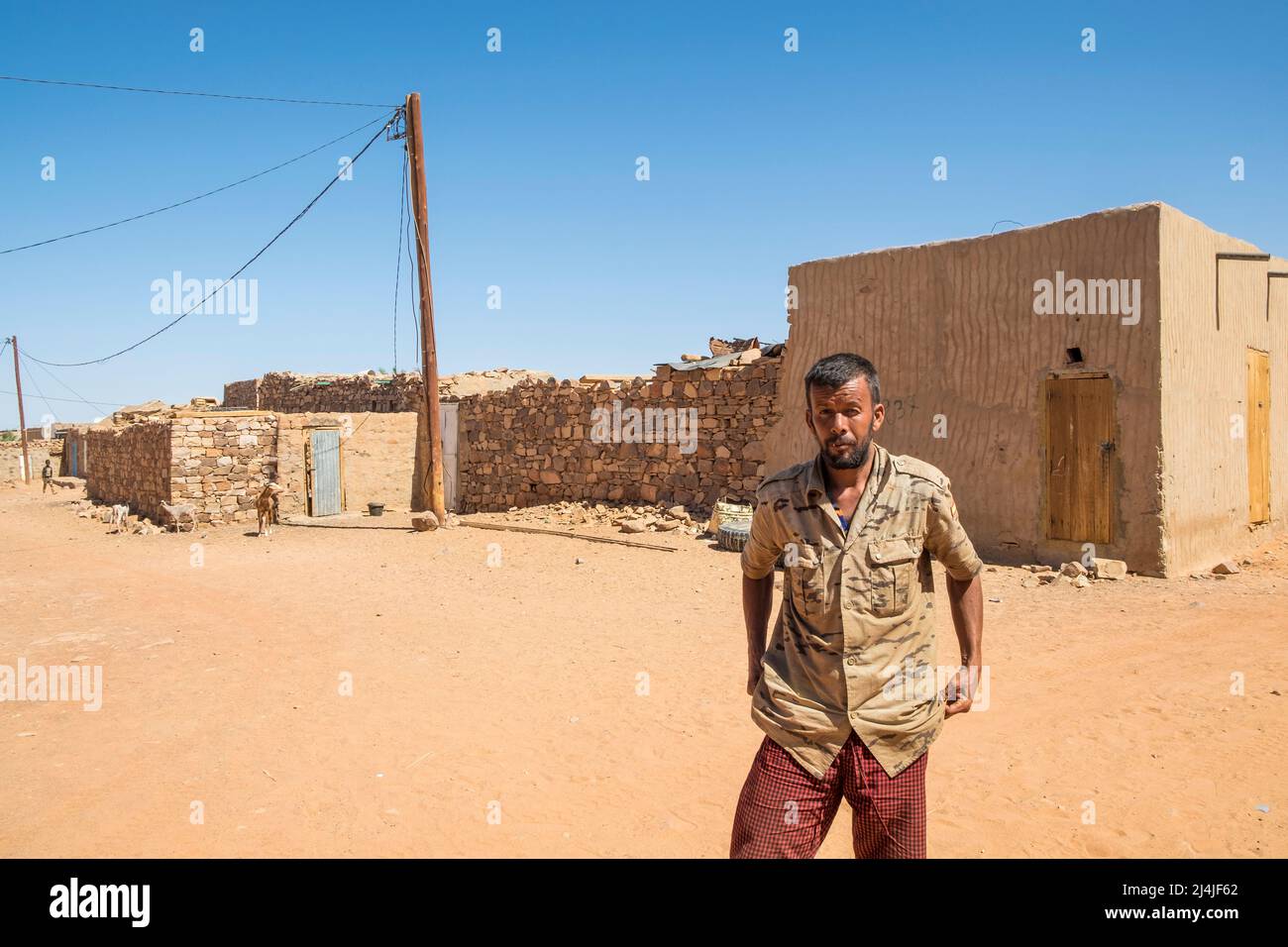 Mauritania, Ouadane, World Heritage village Stock Photo - Alamy