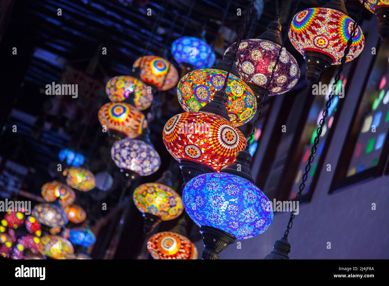 Doha,Qatar-April 20,2022: In the Old market Souk Waqif a decorative ...
