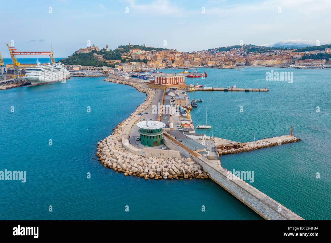 Panorama view of the port of Ancona, Italy Stock Photo - Alamy