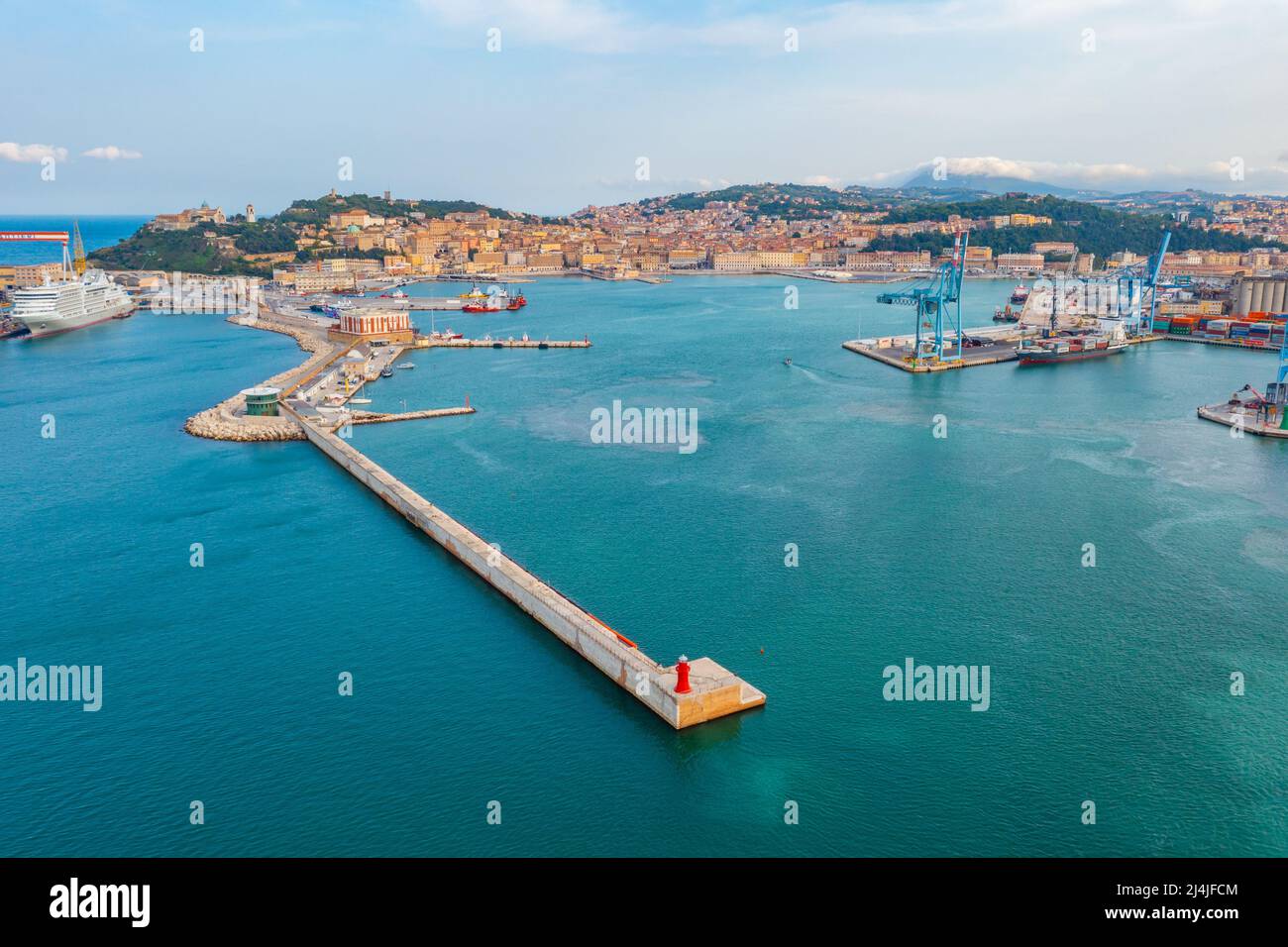 Panorama view of the port of Ancona, Italy Stock Photo - Alamy