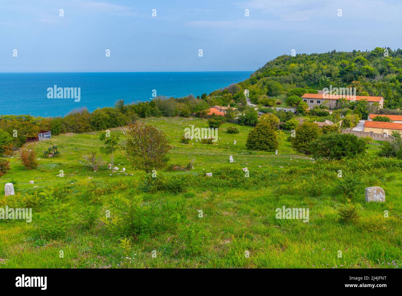 Landscape of Parco del Cardeto in Italian town Ancona Stock Photo - Alamy