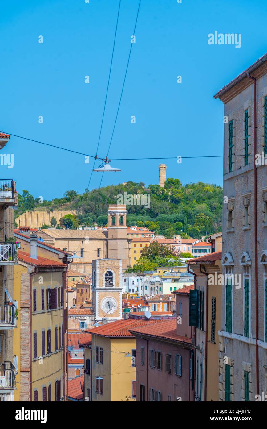 Aerial view of Italian town Ancona Stock Photo - Alamy