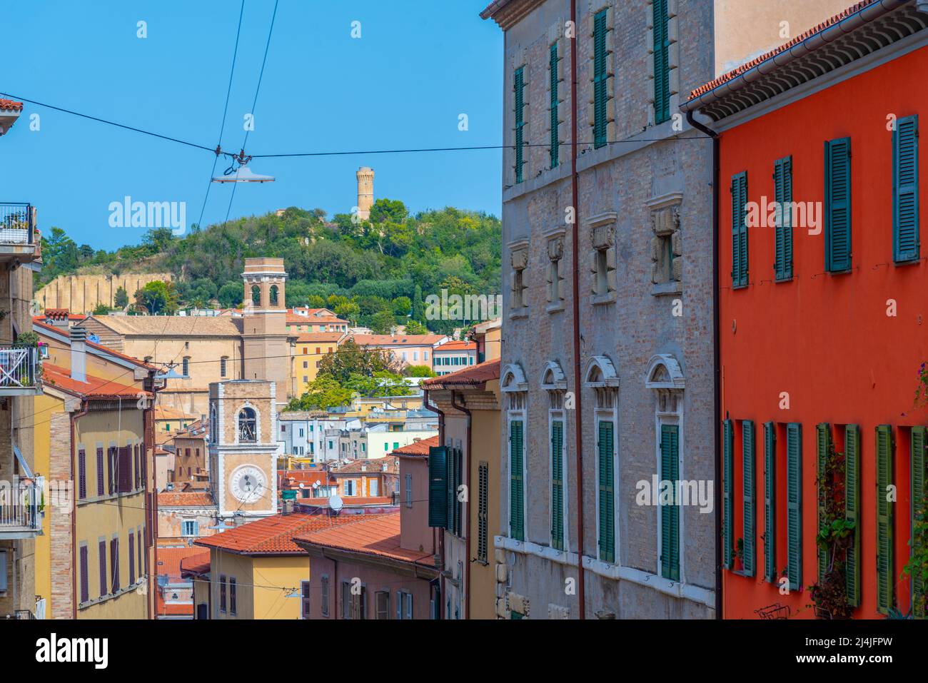 Aerial view of Italian town Ancona Stock Photo - Alamy