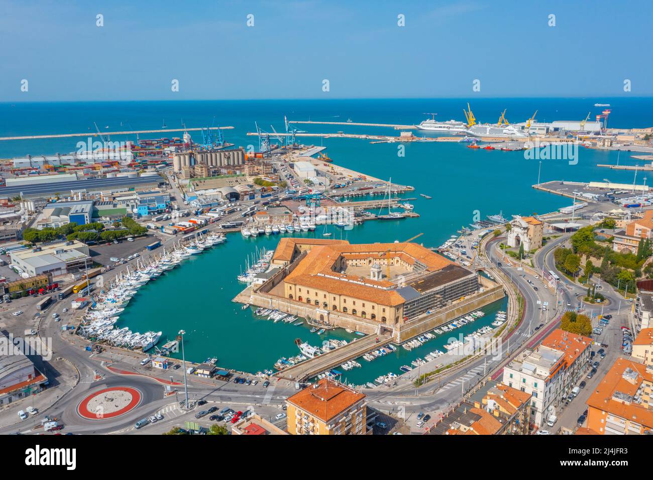 Panorama view of Italian town Ancona, Italy Stock Photo - Alamy