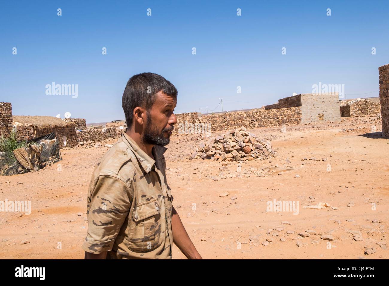 Mauritania, Ouadane, World Heritage village Stock Photo - Alamy