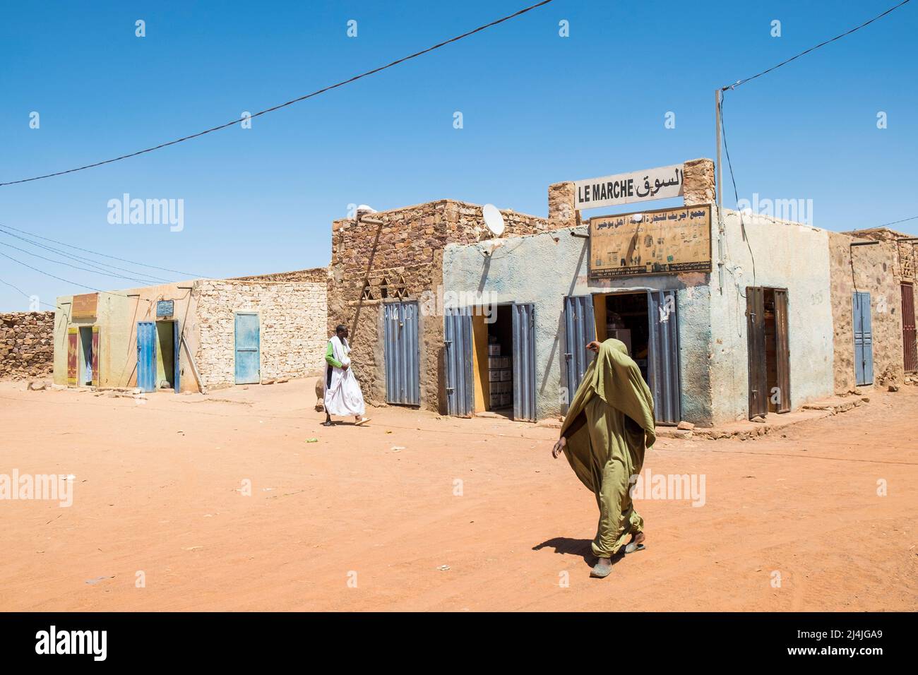 Mauritania, Ouadane, World Heritage village Stock Photo - Alamy