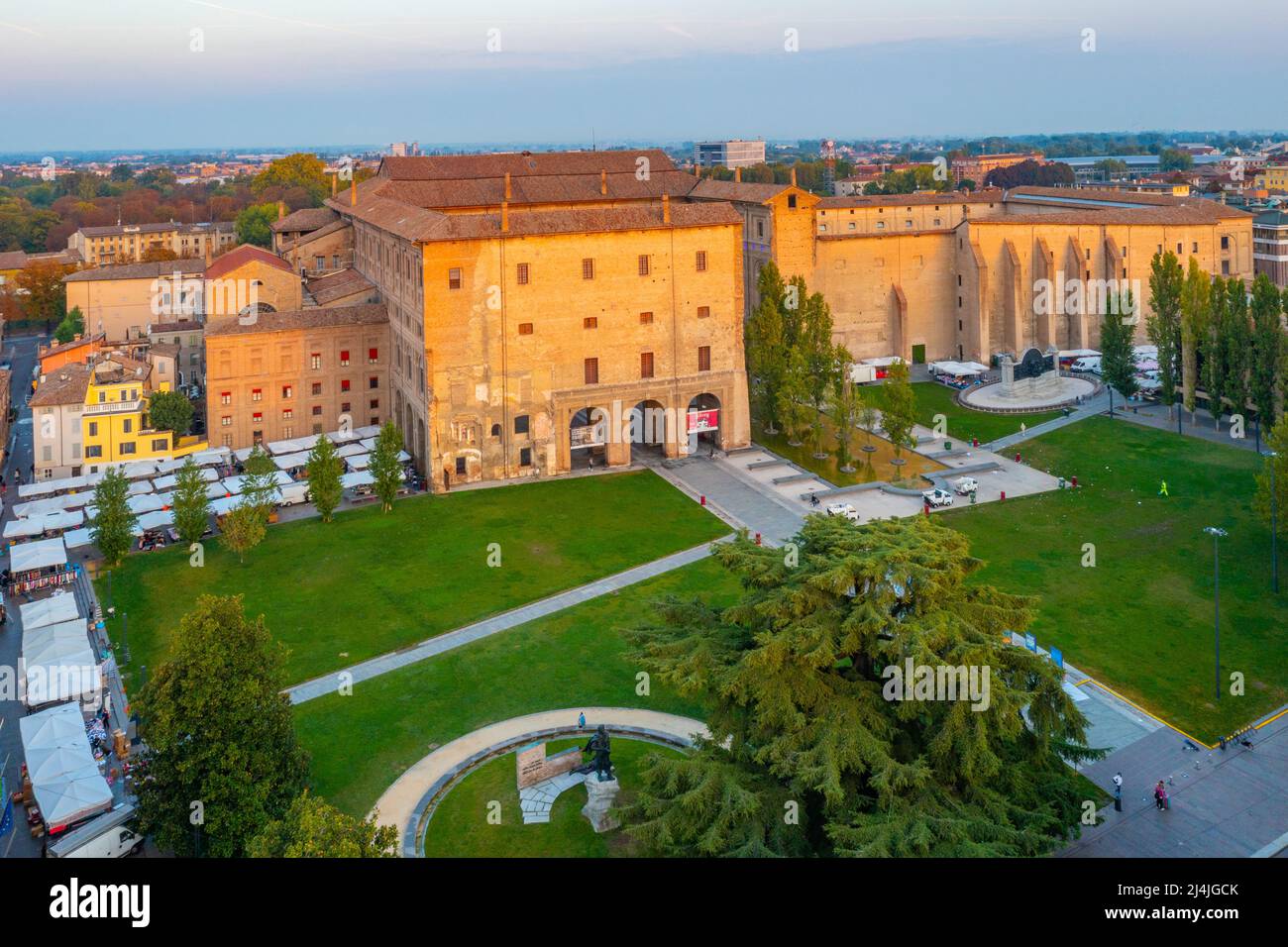 Sunrise over Palazzo della Pilotta in Parma, Italy Stock Photo - Alamy