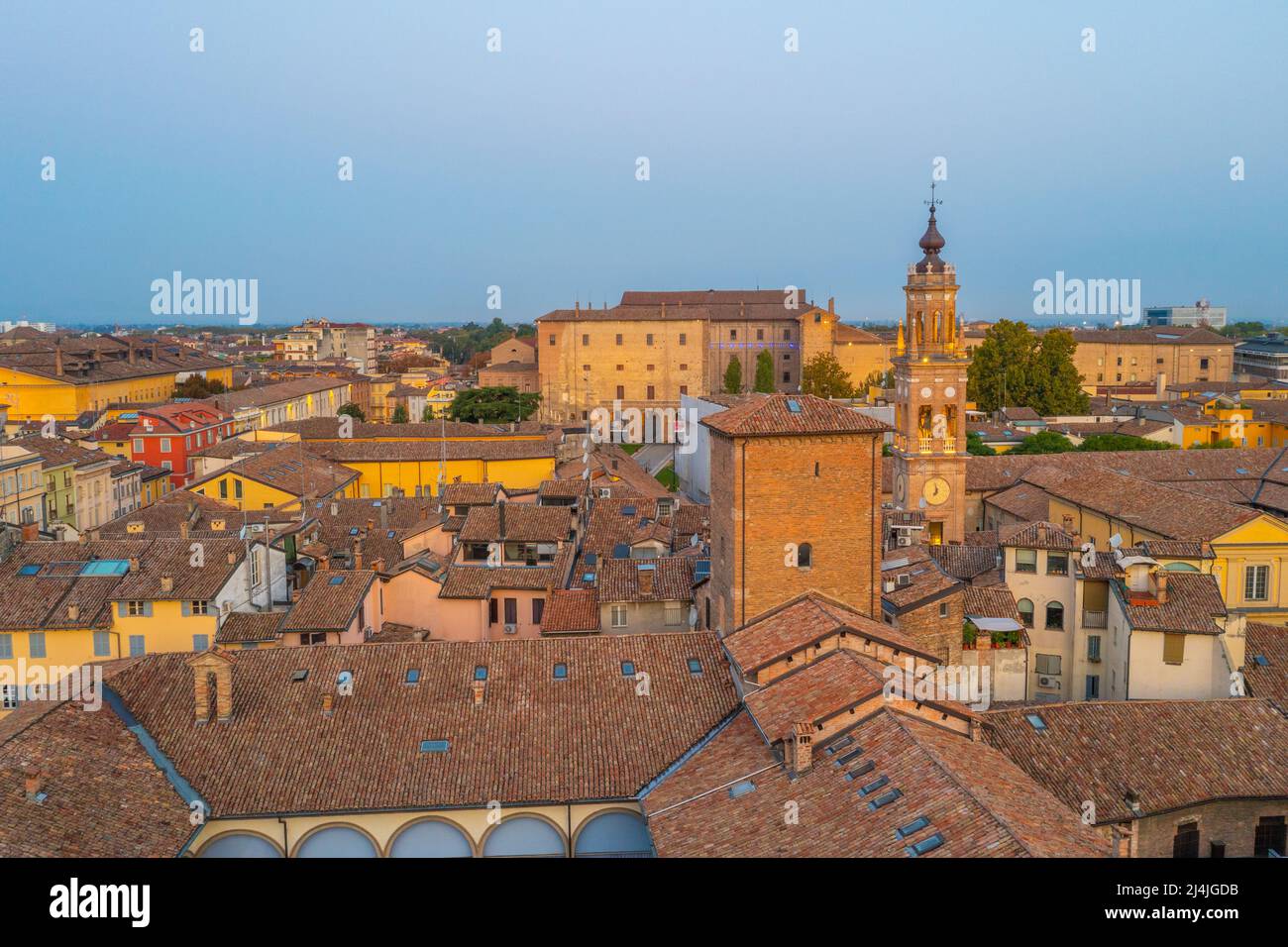 Aerial view of Italian town Parma Stock Photo - Alamy