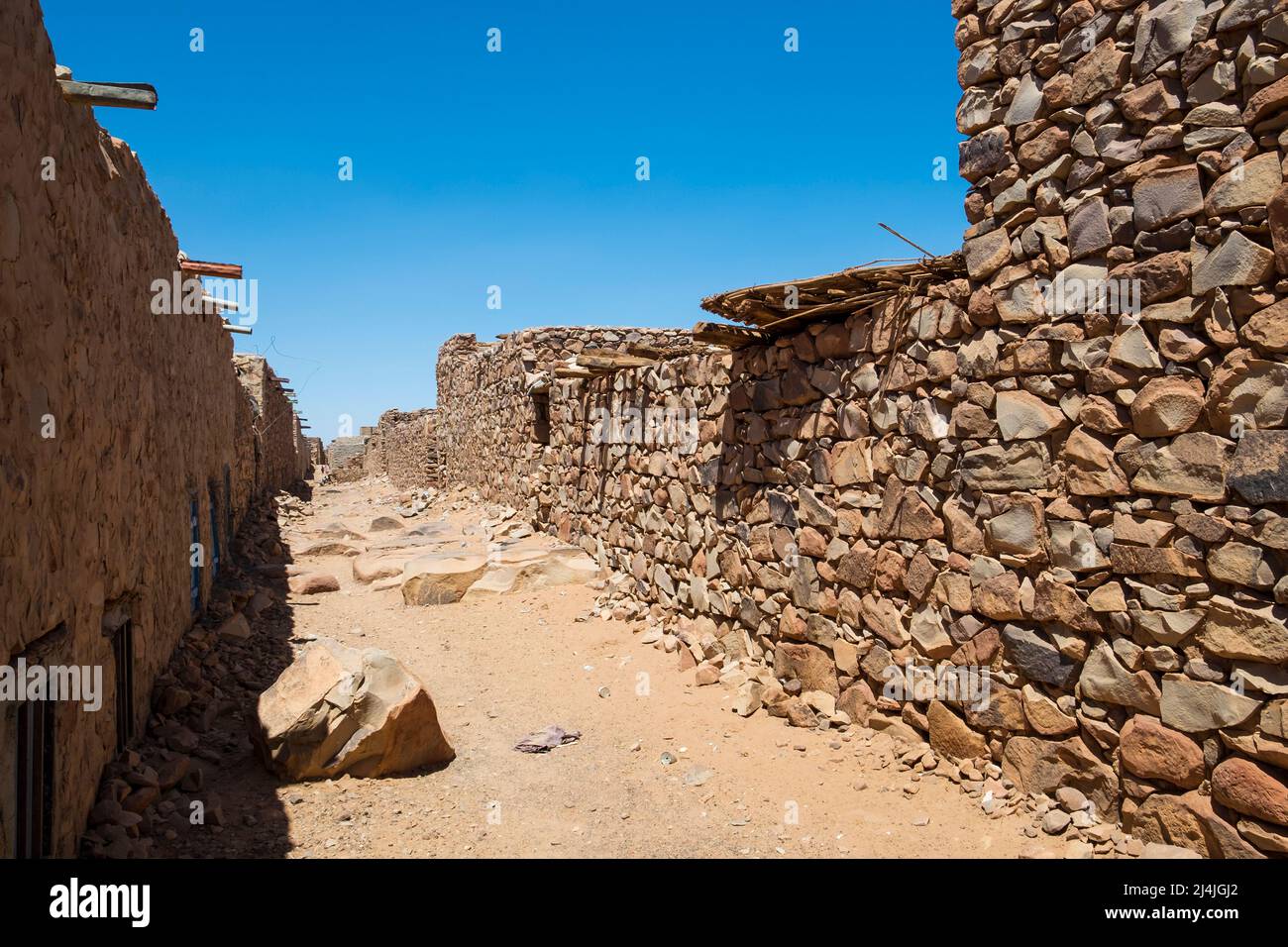 Mauritania, Ouadane, World Heritage village Stock Photo - Alamy