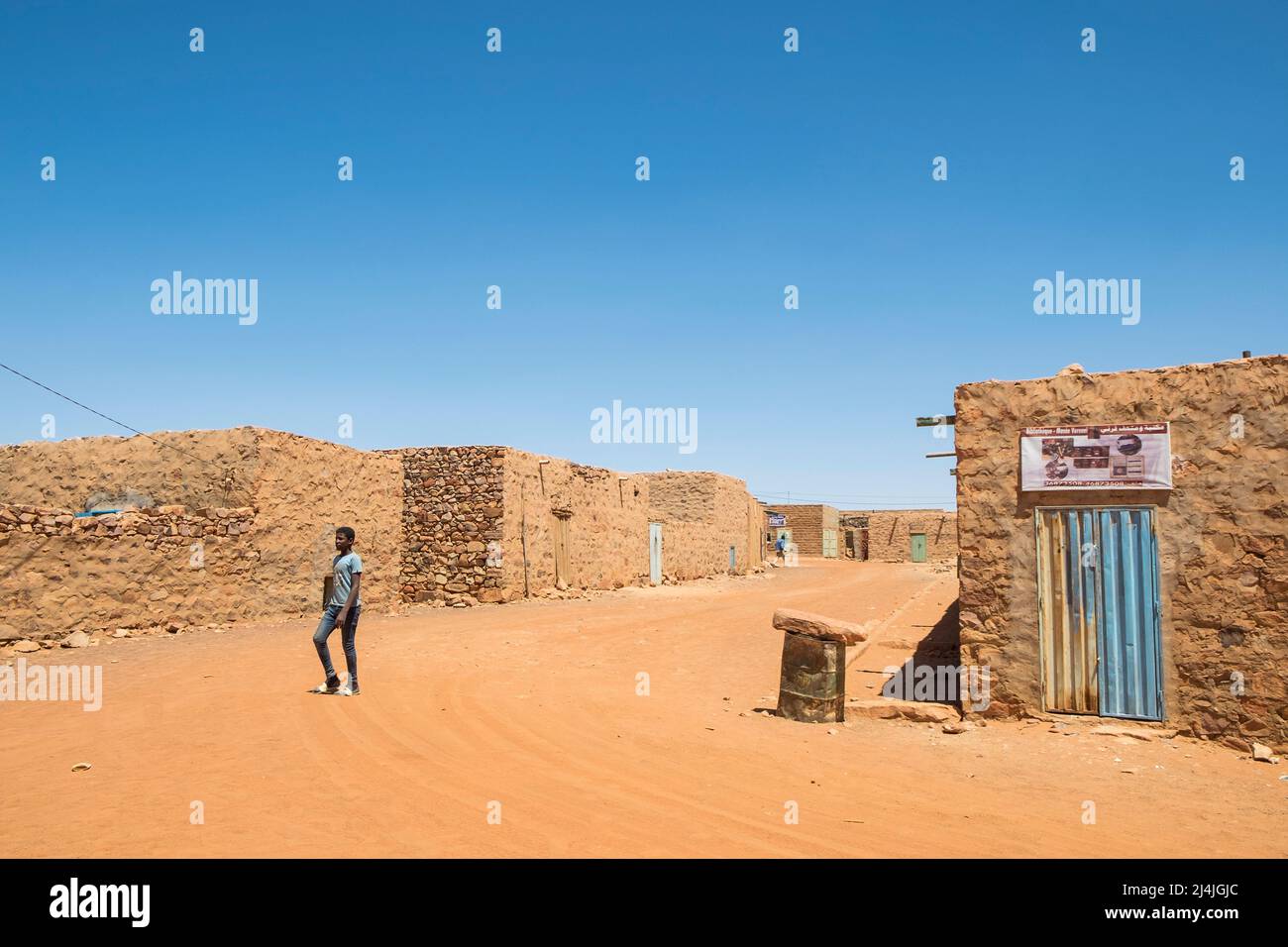 Mauritania, Ouadane, World Heritage village Stock Photo - Alamy