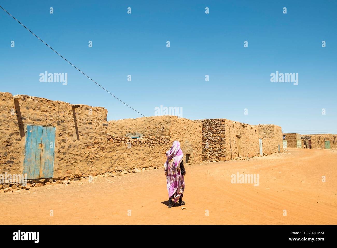 Mauritania, Ouadane, World Heritage village Stock Photo - Alamy