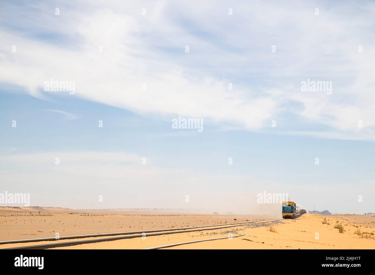 Mauritania, the longest railway in the world, connects Nouadhibou to ...