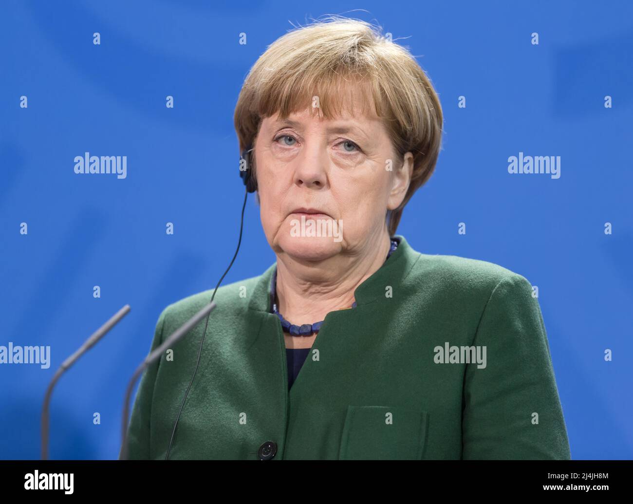 Chancellor of the Federal Republic of Germany Angela Merkel during a ...