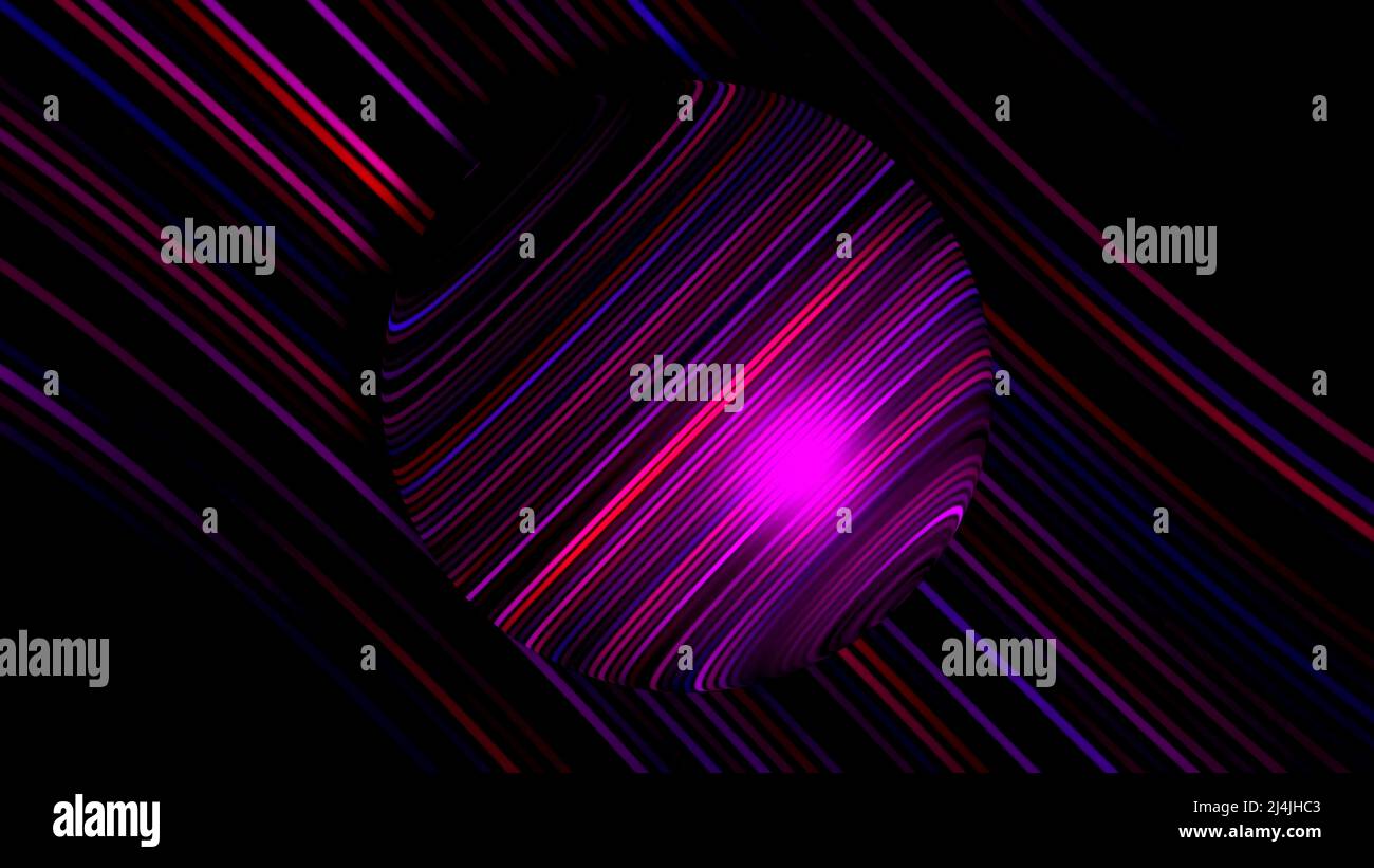 Abstract visualization of space and time distortion, seamless loop ...