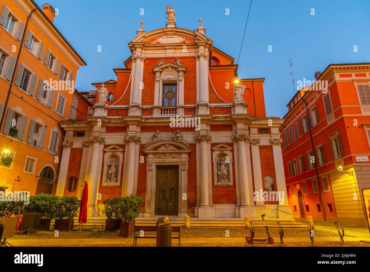 Church of San Giorgio in Italian town Modena Stock Photo - Alamy