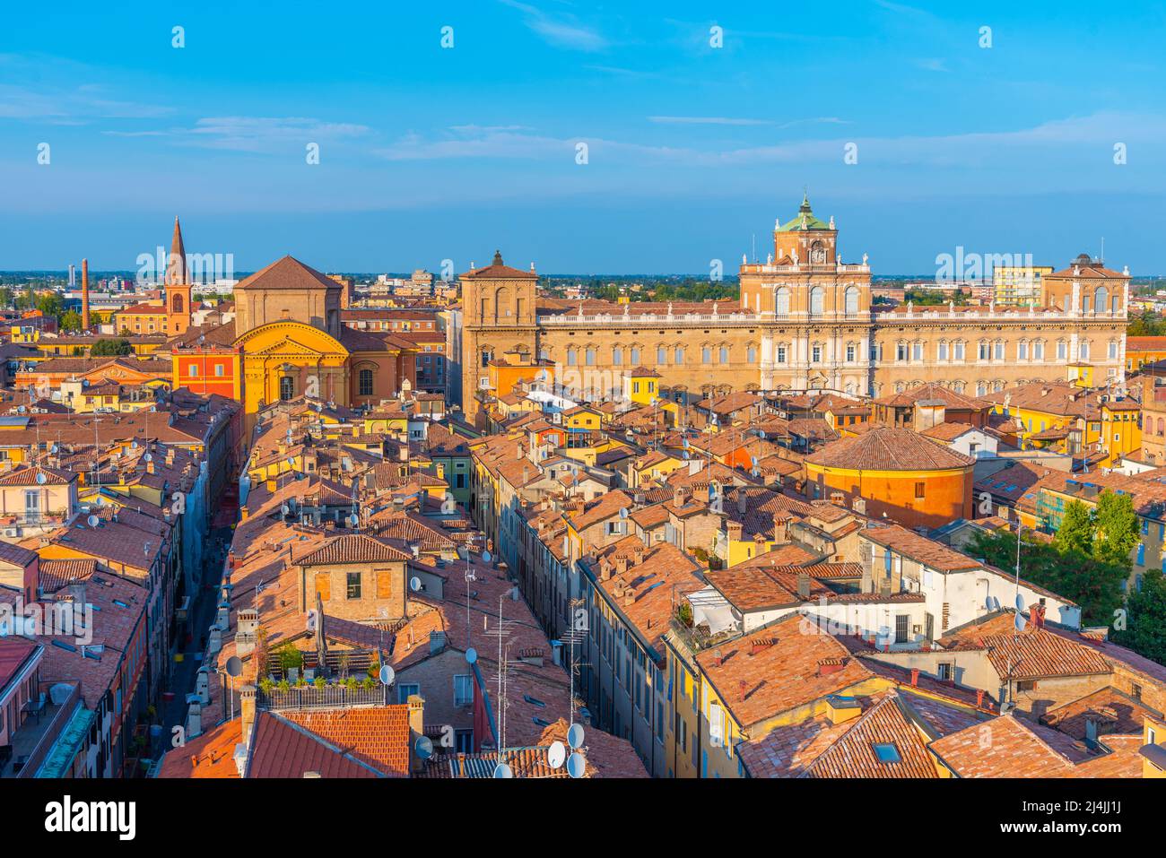 Aerial view of Palazzo Ducale in Italian town Modena Stock Photo - Alamy
