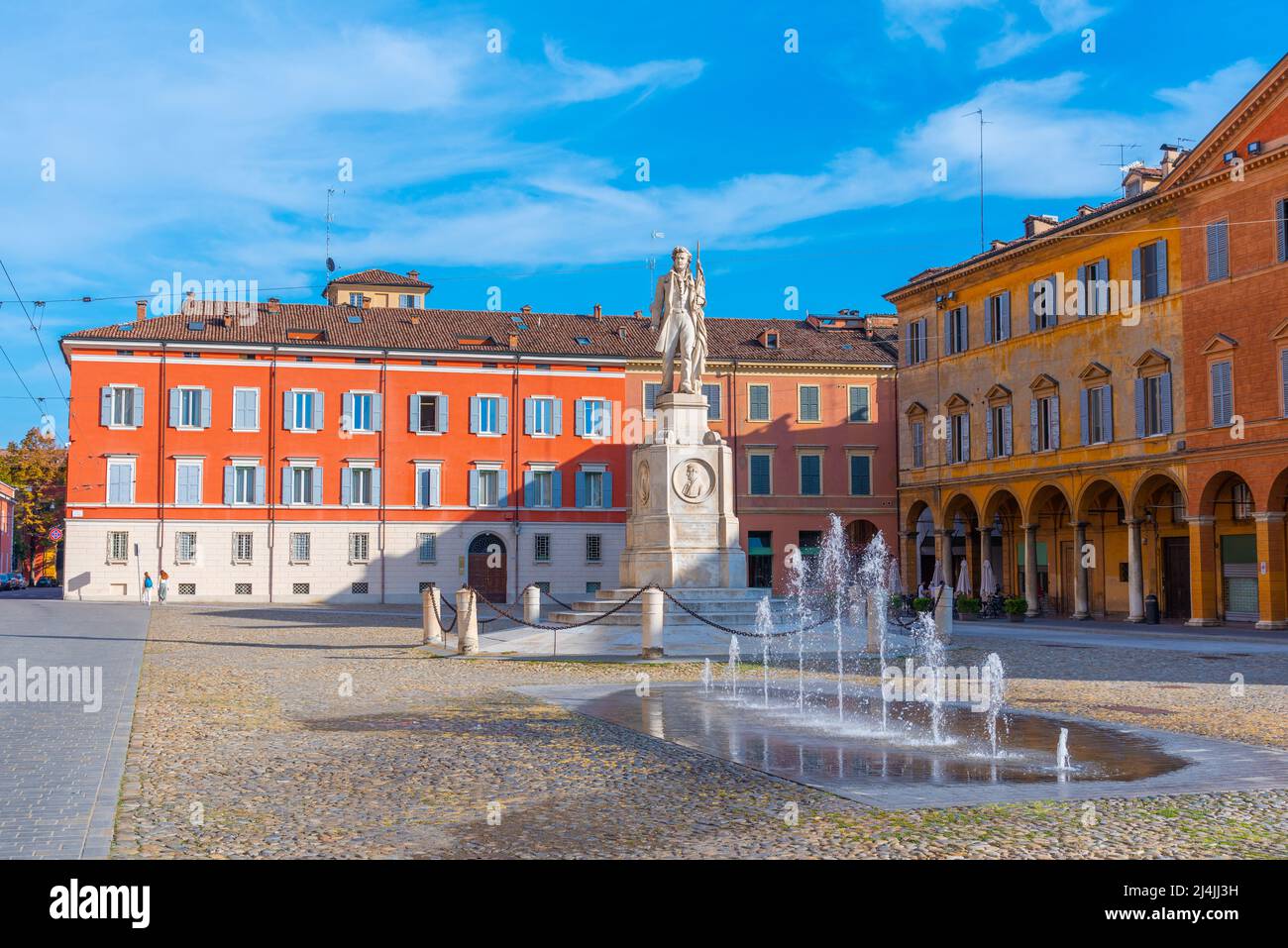 Piazza Roma in Italian town Modena Stock Photo - Alamy