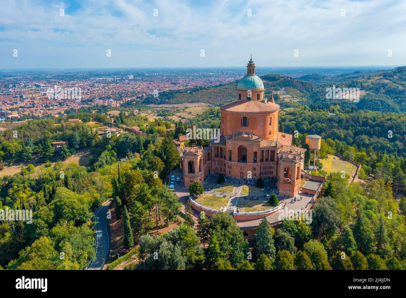 Aerial view of Sanctuary of the Madonna di San Luca in Bologna, Italy Stock Photo - Alamy