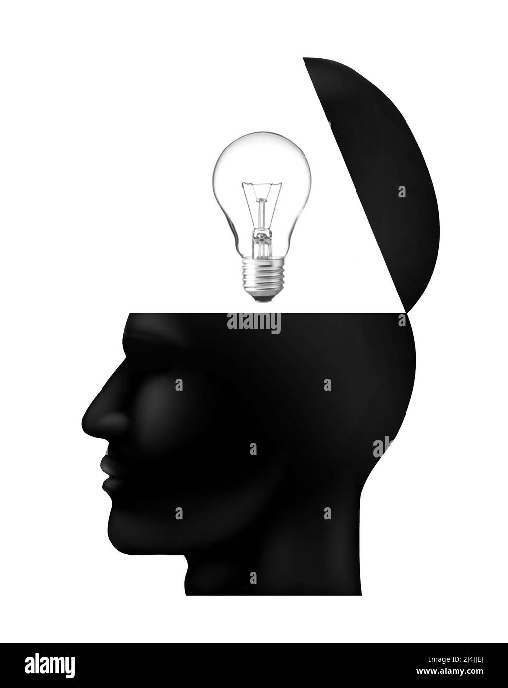 Open Your Mind Gold , Think concept ,head education intelligence ...
