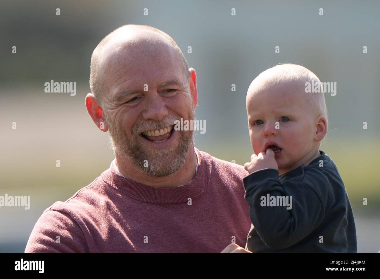 Mike Tindall with his son Lucas at the Barefoot Retreats Burnham Market ...