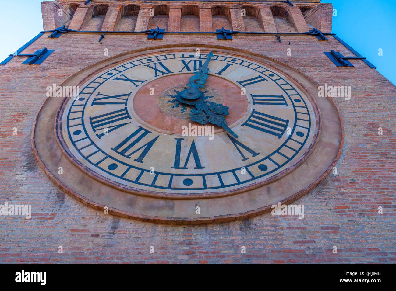 Clock at the palazzo d'Accuriso in Bologna, Italy Stock Photo - Alamy