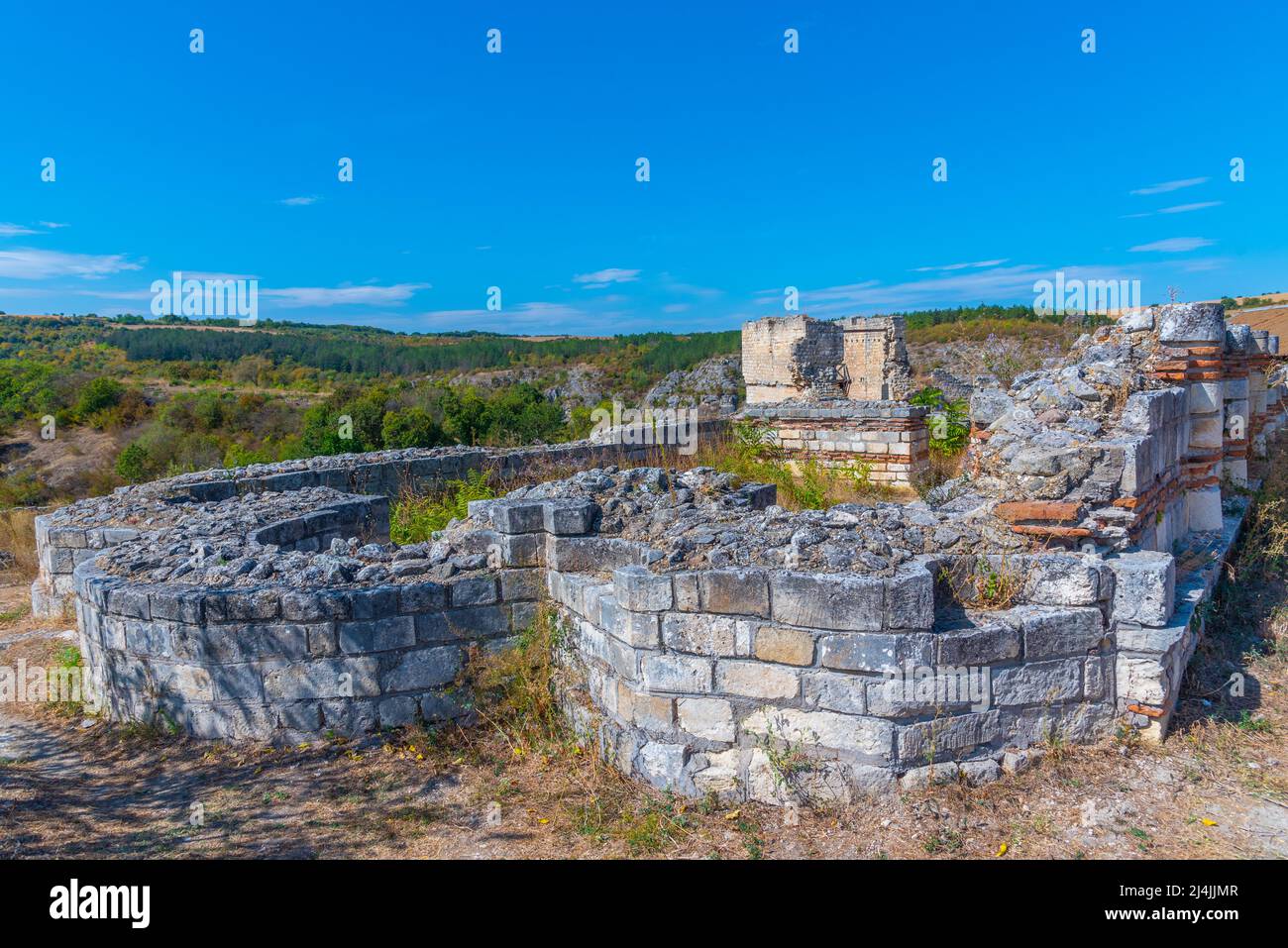 Ruins of Cherven fortress in Bulgaria Stock Photo - Alamy