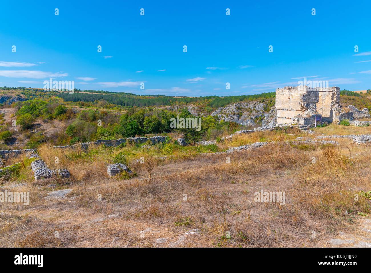 Ruins of Cherven fortress in Bulgaria Stock Photo - Alamy