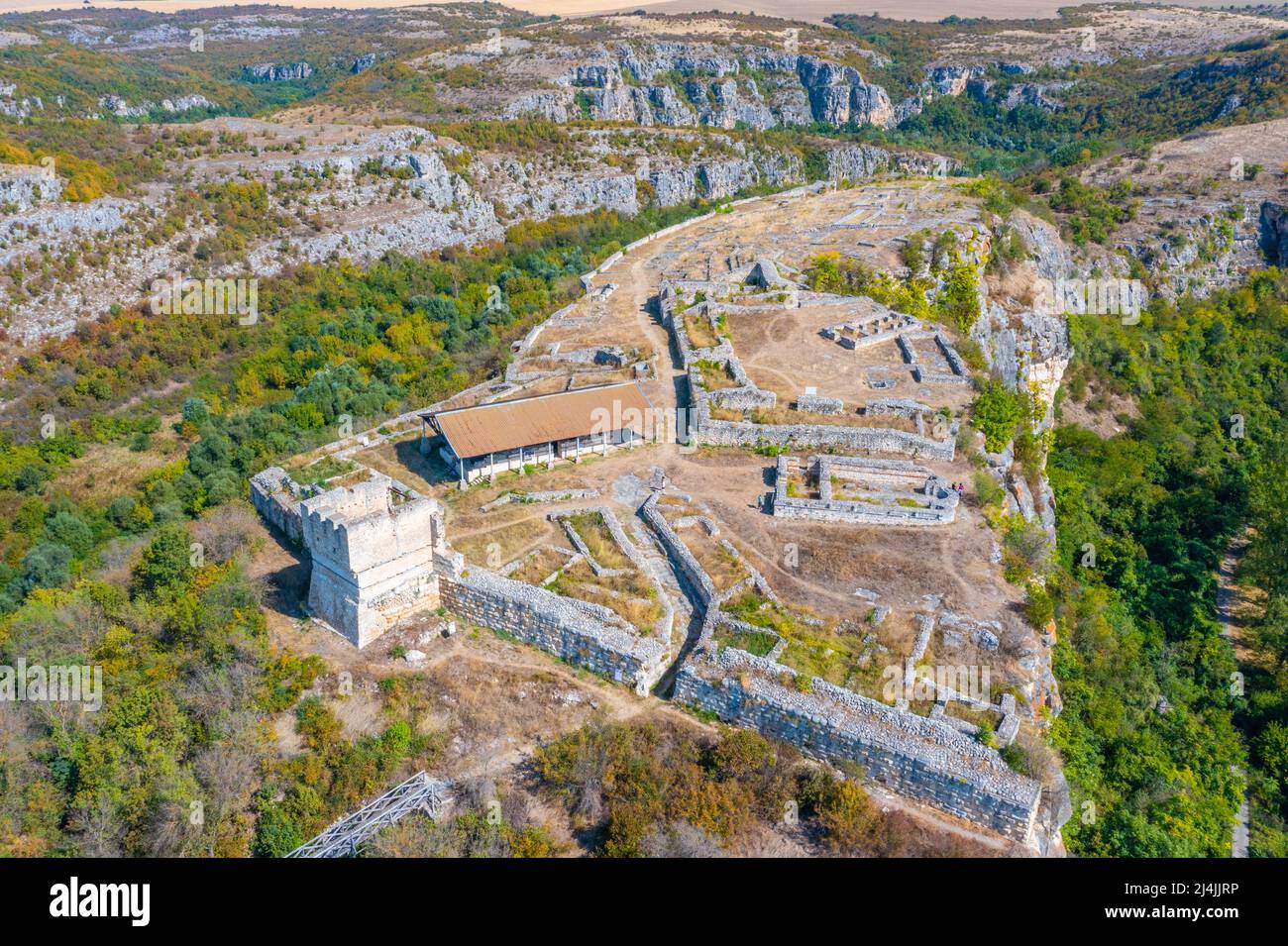 Ruins of Cherven fortress in Bulgaria Stock Photo - Alamy