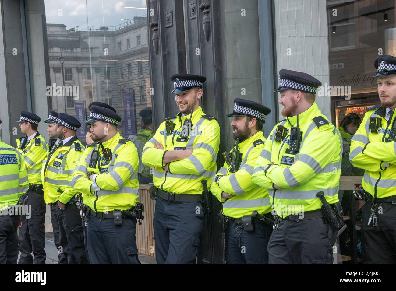 Police Group London Stock Photo - Alamy