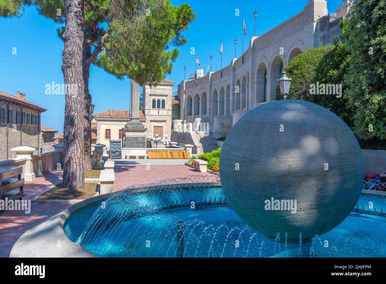 Modern art gallery in San Marino Stock Photo - Alamy