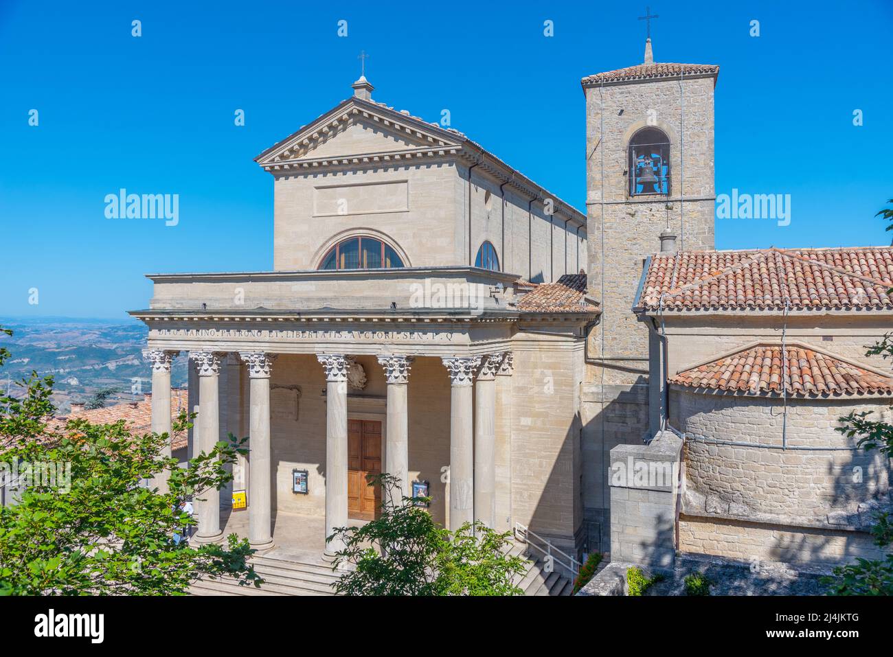 Basilica di San Marino. Catholic church of the Republic of San Marino ...