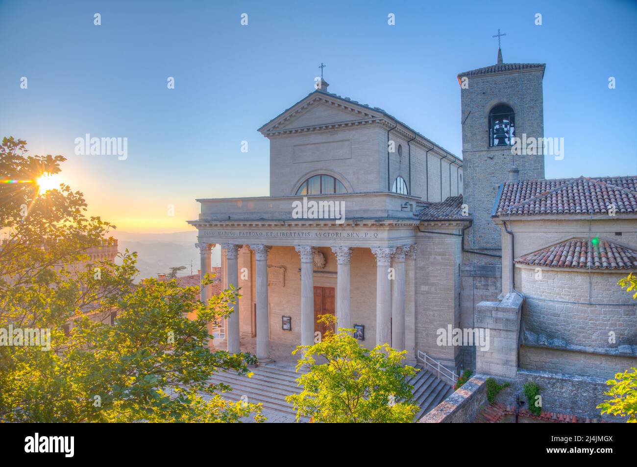 Basilica di San Marino. Catholic church of the Republic of San Marino ...
