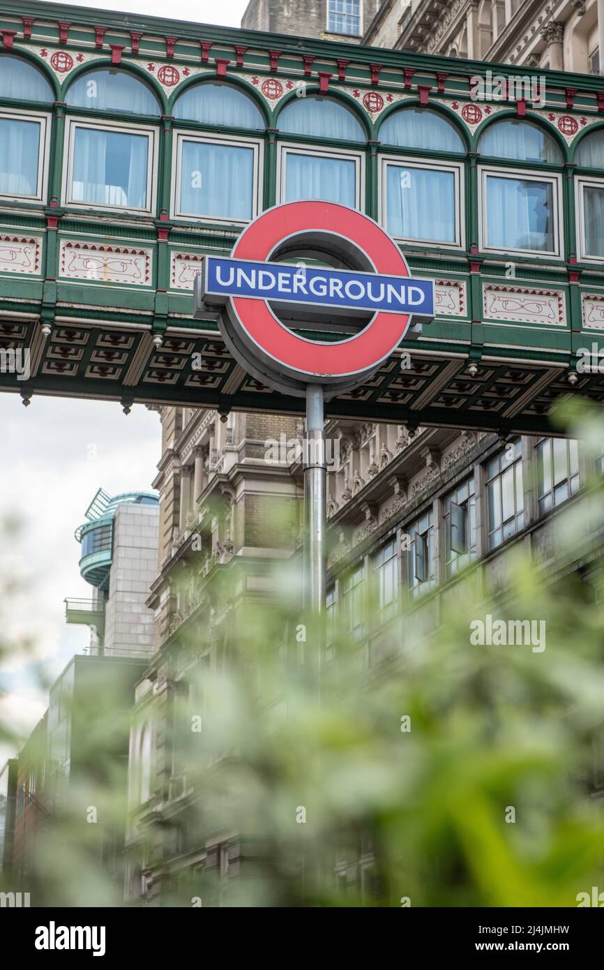 London Underground Sign Stock Photo - Alamy