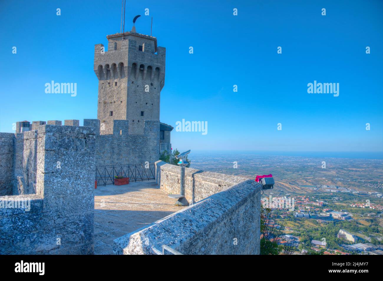 The second tower of San Marino: the Cesta or Fratta Stock Photo - Alamy
