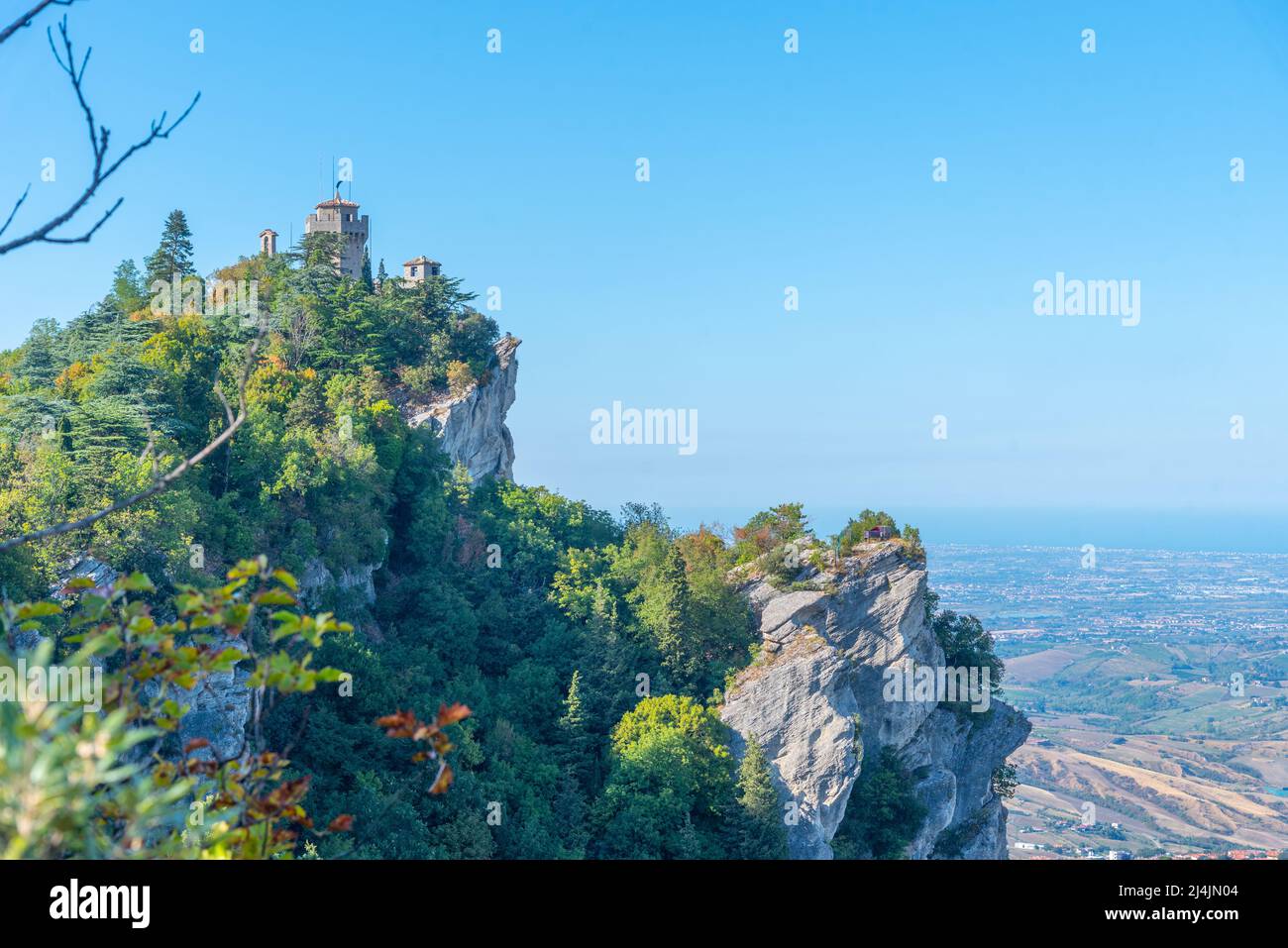 The second tower of San Marino: the Cesta or Fratta Stock Photo - Alamy